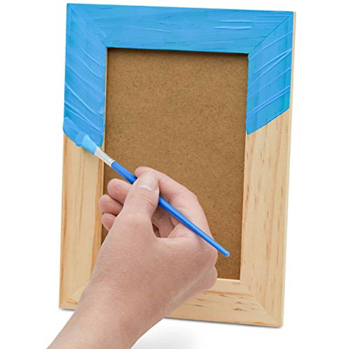DIY Picture Frames, 4x6 Craft Frames Set, Unfinished Solid Pine Wood DIY Photo Frames, For Arts and Crafts DIY Painting Projects, Set of 3 (6x8 Frame Size Holds 6x4 Pictures) For Adults and Kids Craft