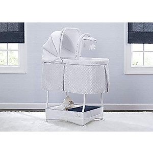 Serta iComfort Hands-Free Auto-Glide Bedside Bassinet - Portable Crib Features Silent, Smooth Gliding Motion That Soothes Baby, Cameron