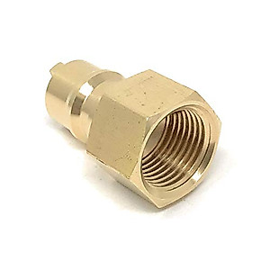 1/2" QDD Female NPT Insert Hose Connector Plug Brass Quick Release Valve [3612] Propane LP Natural Gas Fluid or Air Connect/Disconnect Conexion