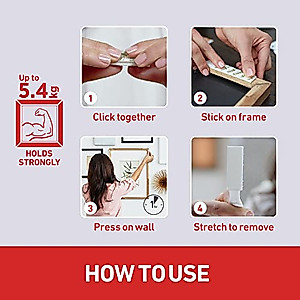 Command White 12 lb Picture Hanging Strips, Decorate Damage-Free, Indoor Use (17201-4PK-ES)