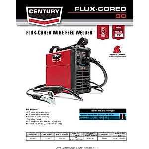 Lincoln Electric FC90 Flux Core Wire Feed Welder + Traditional MIG/Stick Welding Gloves
