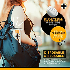 SneakERASERS Sole and Sneaker Cleaner, Premium, Disposable, Dual-Sided Sponge for Cleaning & Whitening Shoe Soles (1 Pack)