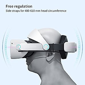 Head Strap for Oculus Quest 2, Meta Quest 2 Accessories Compatible with Quest 2, Replacement for Oculus Quest 2 Elite Strap,Adjustable Oculus Quest 2 Head Strap with Enhanced Support
