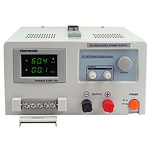 TekPower TP6025E DC Adjustable Switching Power Supply 60V 25A Digital Display