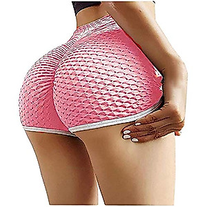 BAGELISE Fleece Lined Leggings Women Sweatpants for Women-Womens Joggers with Pockets Lounge Pants for Yoga Workout Running Christmas Pajama Pants Womens Yoga Pants Petite Length Pink