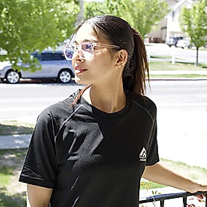 Hypertech X blue light glasses for women, Unisex Blue Light Filter Glasses, blue light glasses men, bluelight glasses mens, mens blue light glasses Pack of 3, glasses for women, Pink, White