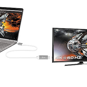 j5create USB Type C to 4K@60Hz HDMI 6ft Cable with HDMI ATC Certificate,Compatible with Thunderbolt 3/4, MacBook Pro/Air, iPad Pro, iPad Air 4, ChromeBook and More (JCC153G)