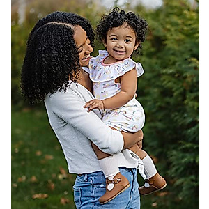 Burt's Bees Baby baby girls Socks, Set of 3 Cable Knit Knee-high Organic Cotton Stockings Socks, Multi, Months US