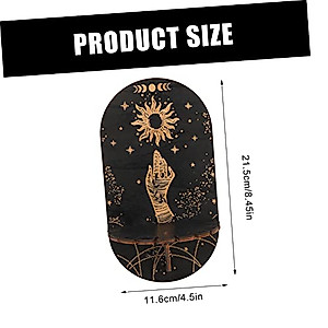 Amosfun 10 pcs Shelves Wall Decoration Crystal Crystals Shelf Bohemian Wiccan Oil Stones Supplies Decorative Gems Mount for Living Delicate Divination Rack Display Room Mounted Moon