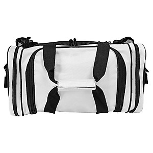 DALIX 17" Duffle Bag Dual Front Mesh Pocket in White