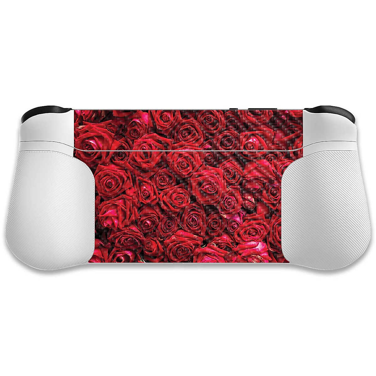 MightySkins Carbon Fiber Skin Compatible with Logitech G Cloud Gaming Handheld - Too Many Roses | Protective, Durable Textured Carbon Fiber Finish | Easy to Apply | Made in The USA