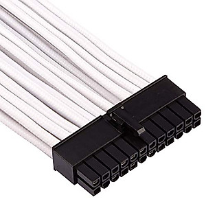 CORSAIR Premium Individually Sleeved PSU Cables Starter Kit – White, 2 Yr Warranty, for Corsair PSUs