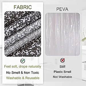 OLANLY Waffle Shower Curtain 72x72 Inches, Heavyweight Fabric, Machine Washable, Waterproof, Hotel Luxury Spa, Simple Modern Grey Shower Curtains for Bathroom, Guest Bath, Stalls and Tubs