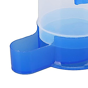 Pssopp Automatic Bird Feeder Bird Water Dispenser Clear Bird Food Seed Dispenser Container Hanging Cage Feeder Dispenser