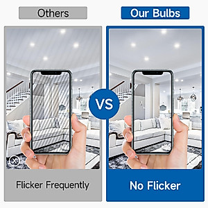 SHINESTAR 4-Pack BR30 LED Bulb, 65W Equivalent, Recessed Light Bulbs, 5000K Daylight White, Dimmable, 650LM, E26 Base