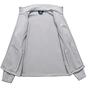 GIMECEN Women's Lightweight Full Zip Soft Polar Fleece Jacket Outdoor Recreation Coat With Zipper Pockets Medium