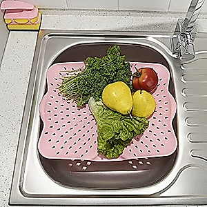 Tribello Sink Mats For Bottom of Kitchen Sink And Dish Drain Boards (12” x 10” Inch)