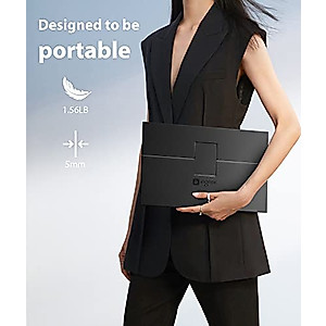 Ingnok Portable Monitor Bundle - 16 Inch 1200P 16:10 320cd/m2 Laptop Screen & FHD 1080P 15.6 Inch 350cd/m2 Second External Monitor for Laptop, MacBook, PS5, PS4, Xbox, Switch