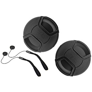 49mm Lens Cap Cover Compatible for Canon EOS M50 EF-M 15-45mm f/3.5-6.3 is STM Lens,for EOS M200 M50 M5 M6 Mark II M100 Camera HUIPUXIANG [2 Pack]