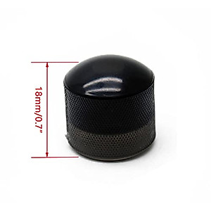 TUOREN Plastic Guitar Control Knob Volume Tone Control Dome Knobs for Electric Guitar Bass 4Pcs (White)