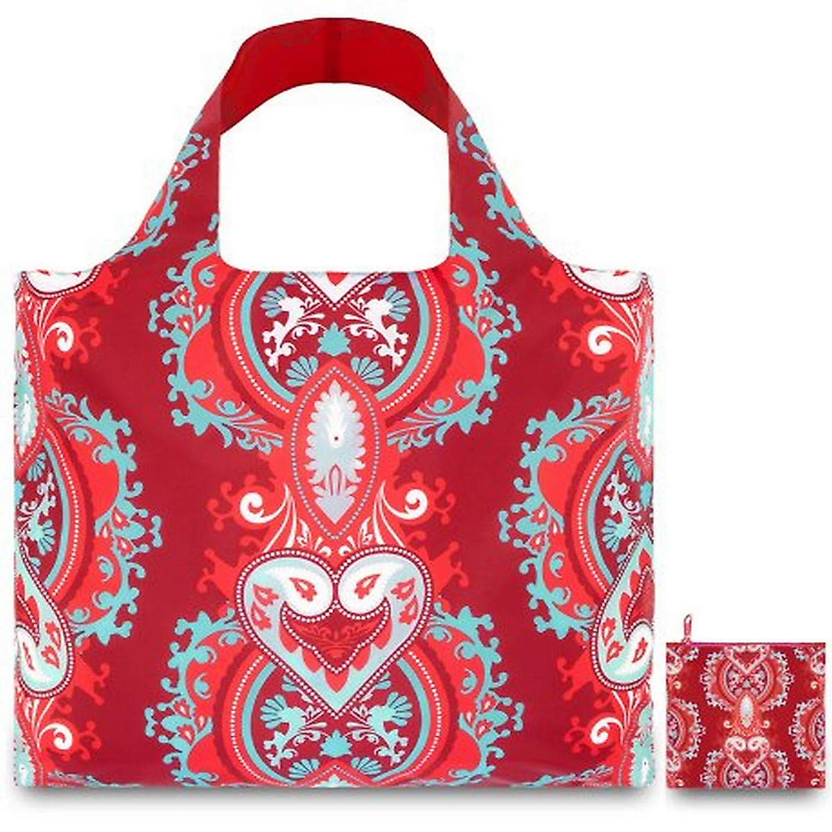LOQI Opulent Ruby Reusable Shopping Bag, Multicolor