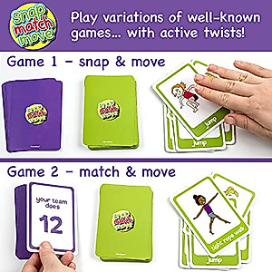 Exercise Cards for Kids - Kids Exercise Equipment for Indoors & Exercise Games for Kids, PE Teacher Supplies for Classroom Exercise & Recess Equipment, Kids Fitness Equipment, Adapted PE Equipment