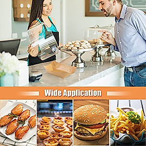 200Pcs Paper Food Trays Disposable, 1LB Paper Food Boats, Recyclable Eco Friendly Kraft Brown Paper Food Tray for Hot Dog Nacho