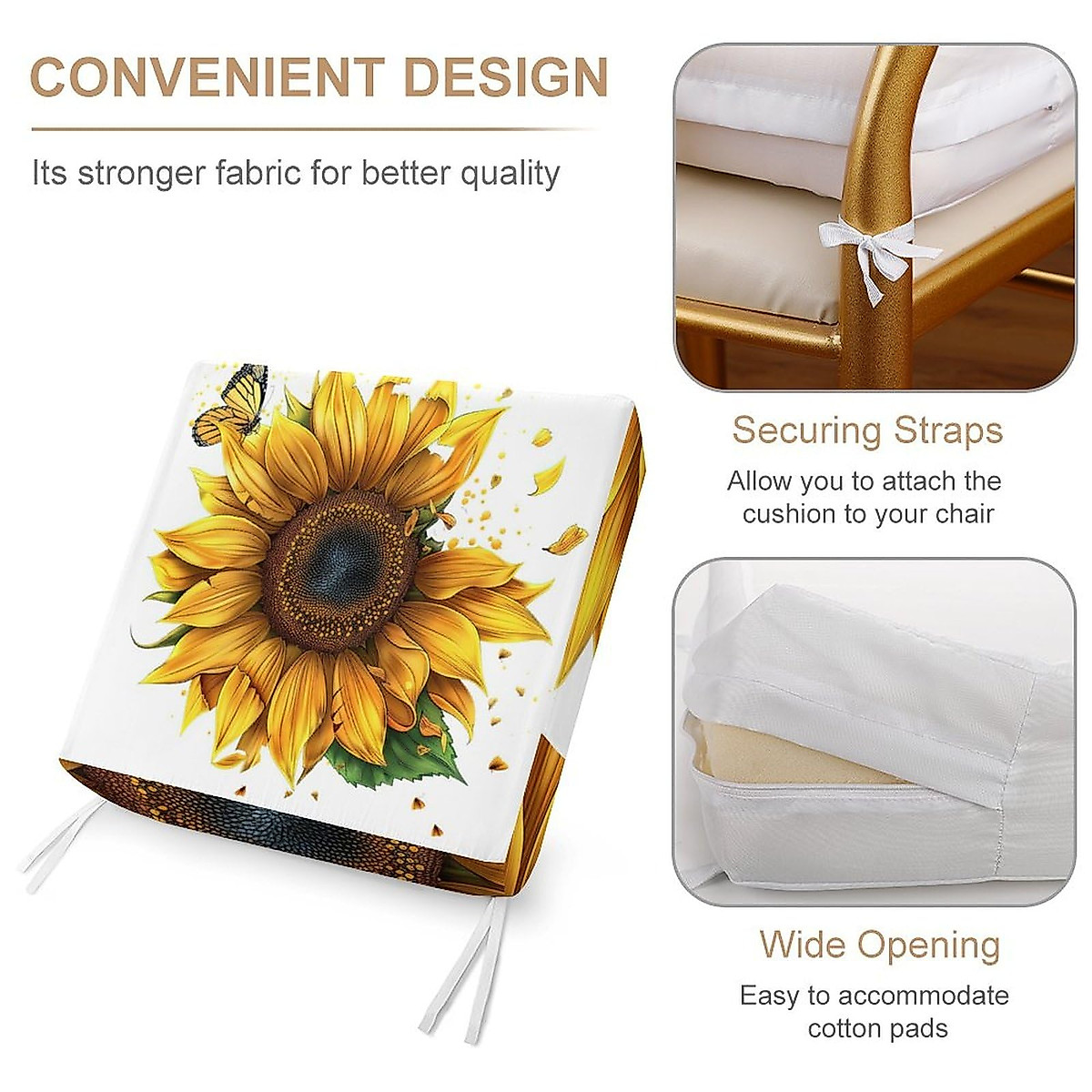 Joint Gou Outdoor Cushion Covers for Patio, Plant Waterproof Couch Cushion Covers, Flowering Plant Chair Cushion Slipcovers Furniture Protector Seat Cushion Cover