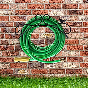 YARNOW 2pcs Tube Bracket Yard Bird Pipe Pressure Patio Nozzles Tools Mounted- with Vintage Keep Car Black Hook Accessory Wire Garden Metal Organizer Antique Inch Mount Your Washer Water