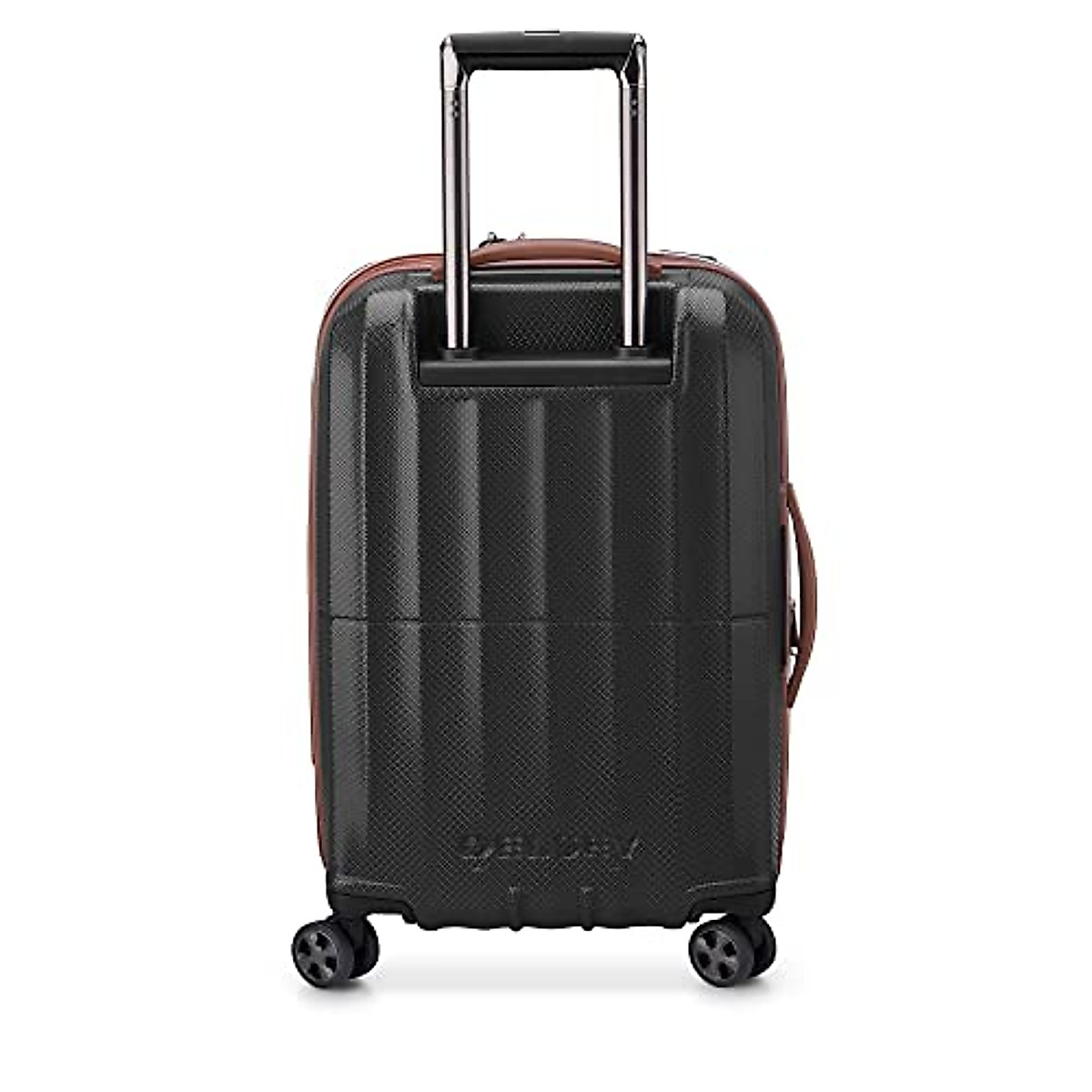 DELSEY Paris St. Tropez Hardside Expandable Luggage with Spinner Wheels, Black, Checked-Large 28 Inch