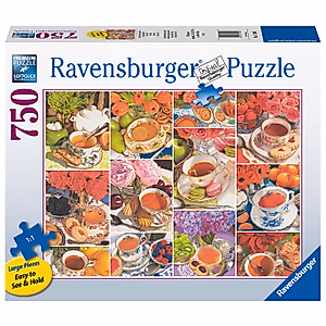 Ravensburger Teatime Large Format Jigsaw Puzzle - 750 Pieces | Unique, Softclick Fit | Ideal for Adults and Kids | Forest Stewardship Council Certified