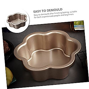 NOLITOY 2pcs Pans Molds in Cuake Pan Detachable Chiffon Cheesecake Non-stick Inch Quiche Plum Oven Steel Reusable Cake Wedding Mini Bread Pudding Brownie Biscuit Bavarois