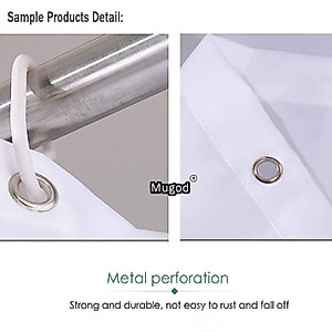 Mugod Pink Flamingo Shower Curtains Seamless Pattern Flamingo Standing on Tropical Leaves and White Background Decorative Bathroom Waterproof Fabric Shower Curtain with 12 Hooks 60 x 72 Inches