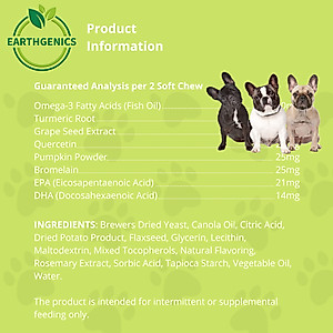 Premium Dog Allergy Support Supplement with Natural Ingredients – Advanced Pet Allergy Relief for Dog Immunity Support and Respiratory Health – 90 Dog Chews