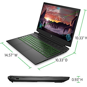 2020 HP Pavilion 16.1 FHD 144Hz IPS Gaming Laptop | 10th Gen Intel Core i7-10750H | 32GB RAM | 1TB SSD | NVIDIA 1650Ti | Backlit Keyboard | Windows 10 Home, Black