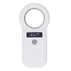 Pet Chip Scanner, Microchip Cat Feeder Microchip Scanner with Dual Frequency Chip Portable Pet Tag Reader, Rechargeable Animal Tag Scanner, Pet Microchip Tag Reader for Pet