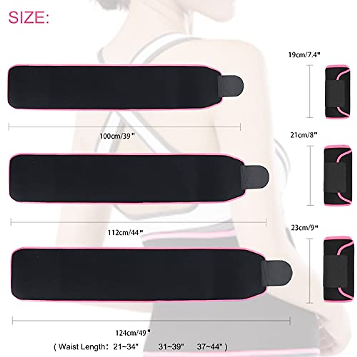 GULANNE Waist Trainer for Women & Man，Sweat Band Waist Trainer Belt，Waist Trimmer Weight Loss Workout Fitness Waist Wrap Belt (S)