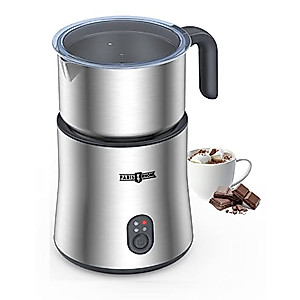 Paris Rhône Milk Frother and Steamer, 4 in 1 Detachable Milk Warmer, 500ML Hot Chocolate Maker and Electric Milk Heater, Food Grade Stainless Steel, Hot/Cold Foam Maker, Dishwasher Safe