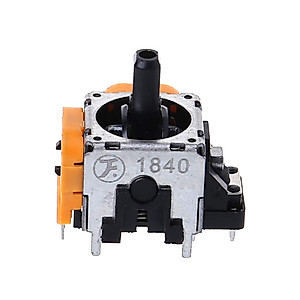 jackyee 3D Analog Joystick Rocker Sticker Wireless Controller Thumbstick Module Game Replacement Yellow Repair Parts for 4 Pro Joystick Yellow+Black