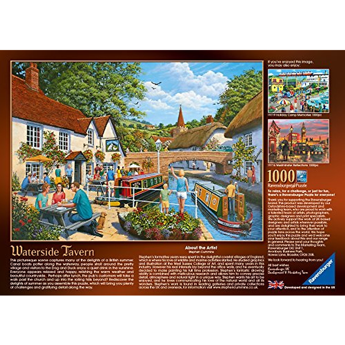 Ravensburger Waterside Tavern Jigsaw Puzzles 1000 Pieces for Adults and Kids Age 12 Years Up