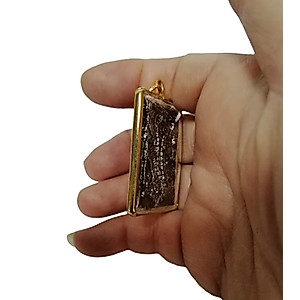 poppip Hindu Goddess MHA Kali Devi U-MA Gold Plated Pendant Protect Destroy Evil harm