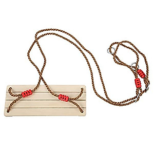 Pomya Outdoor Indoor Garden Yard Swing Swing for Adult Kid Children Wooden Swing Seat for Garden Yard Playground Swing Set