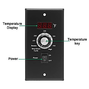 Digital Thermostat Controller Board Kit for Z Grills Pellet Grills, Thermostat Control Panel for Wood Pellet Grill, BBQ Digital Pro Control Board Replacement Parts