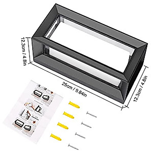 Juyace 18W Outdoor Wall Sconce Lights Aluminum Exterior Light Fixture Wall Mount Ip65 Waterproof 6000K Cool White Led Porch Light for Garage Walkway
