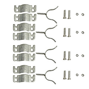 Chain Link Gate Latch，1-3/8" x 1-3/8" Chain Link Fence Gate Fork Latch for Chain Link Fence Gate Frames with Padlock Hole Wall Mount to Gate Post or Wall