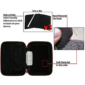 Mini Projector Case Travel Carrying Bag with Handles and Accessory Pockets fits Small Portable Projectors from TOUMEI, ARTLii, RIF6, PoFun, DBPOWER, TENKER, DR.J, GooDee, FUNAVO