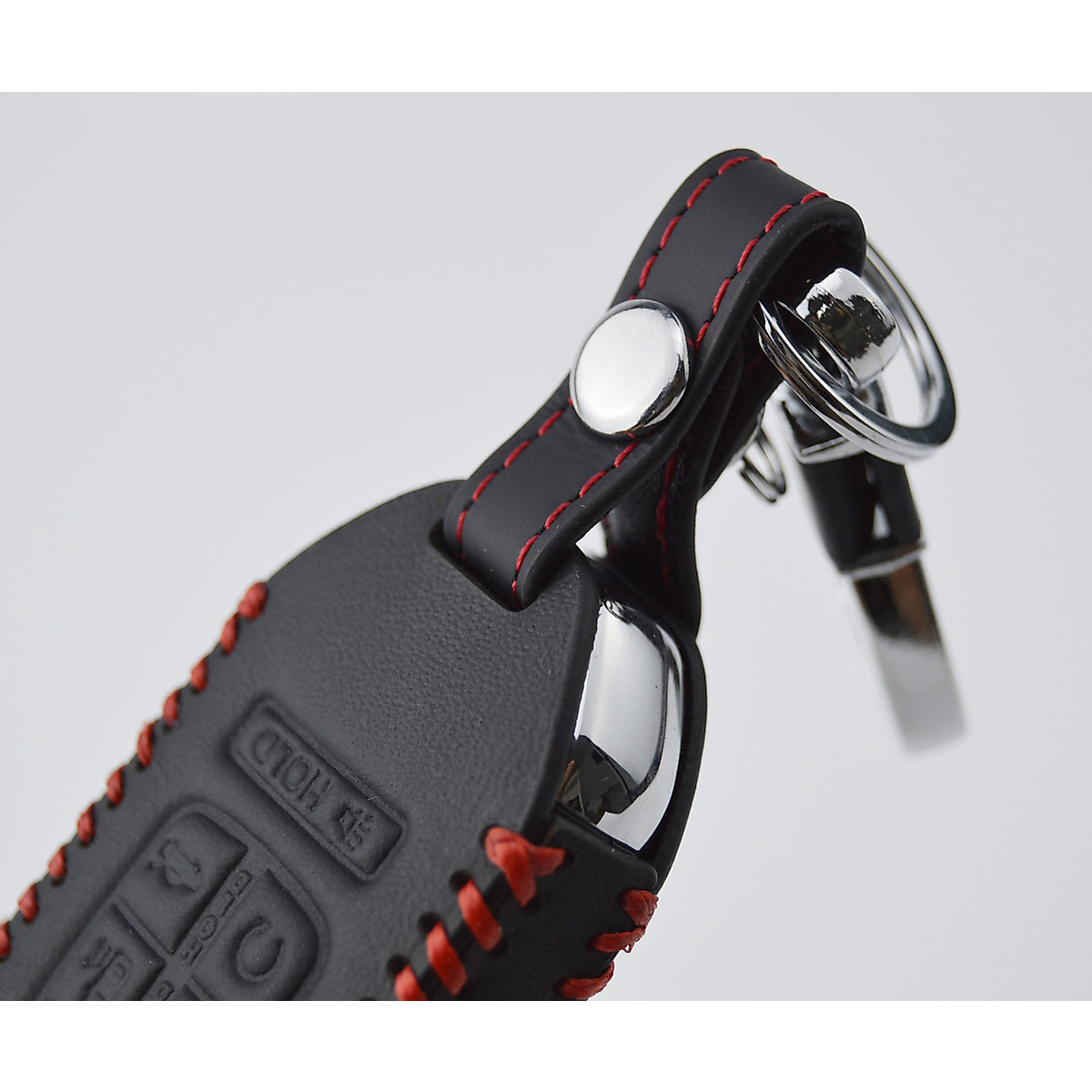 Handmade Stitching Leather Key Cover for Honda Odyssey Elite Ex 7 Buttons 2024 2023 2022 2021 2020 2019 2018..