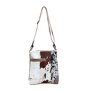Myra Bag Stripes Cowhide Shoulder Bag S-1165