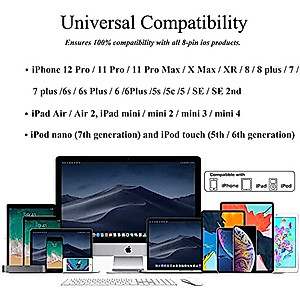 Apple MFi Certified 3 Pack Headphone Adapter for iPhone, Lightning to 3.5 mm Headphone Jack Adapter for iPhone Converter Dongle Auxiliary Audio Splitter Cable Compatible with iPhone 14 13 12 11 X XS 8