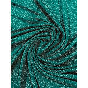 Sedona Designz Glitter ITY Fabric - 95% Polyester 5% Spandex | Sparkling Metallic Fabric for Crafting, Sewing, and DIY Projects | 58”/60” Width